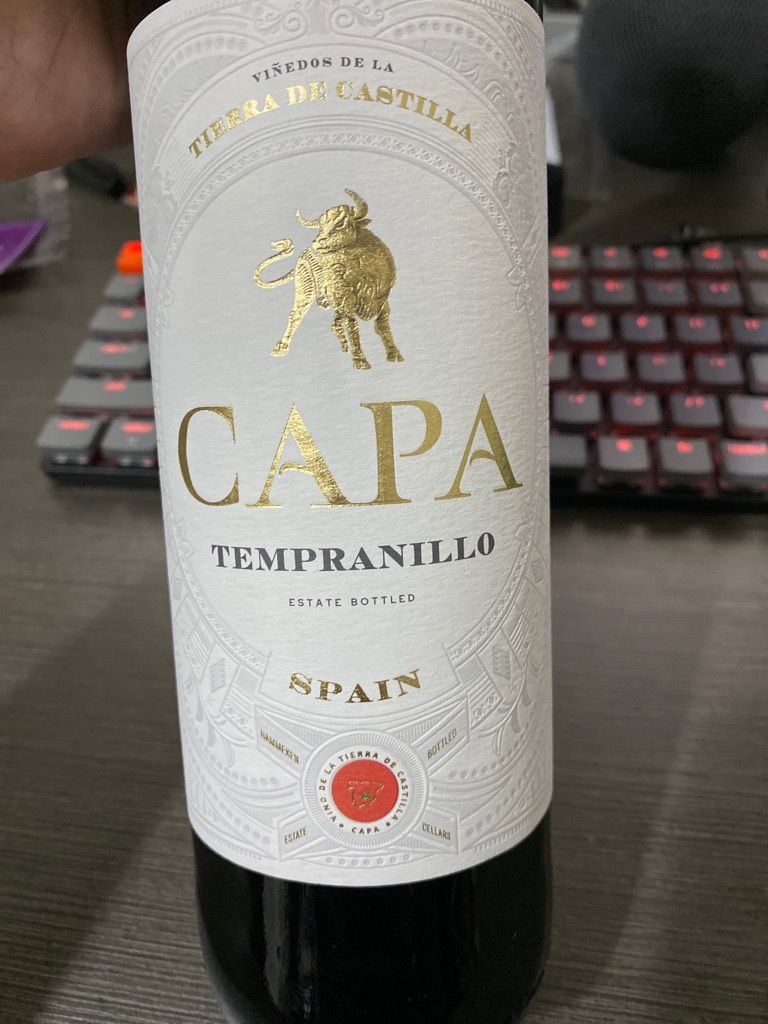 2019 Capa Tempranillo, Spain - CellarTracker