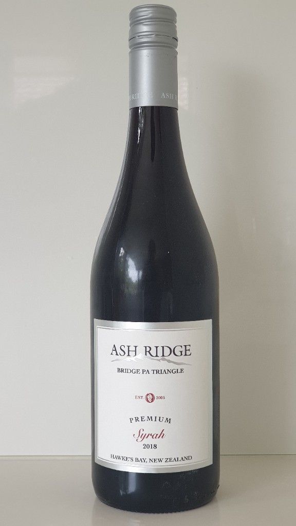 2019 Ash Ridge Syrah Premium, New Zealand, North Island, Hawke's Bay ...