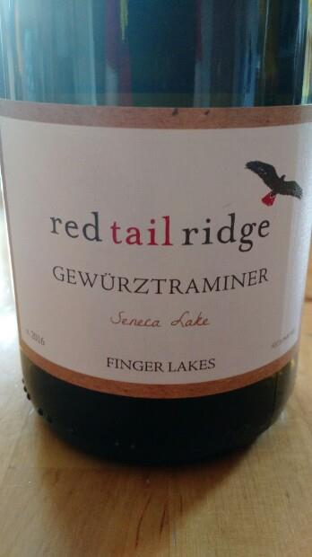 2016 Red Tail Ridge Winery Gewürztraminer, USA, New York, Finger Lakes ...