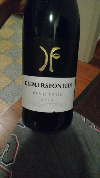 2014 Diemersfontein Pinotage Coffee, South Africa, Coastal Region ...