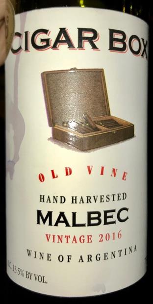 2016 Cigar Box Malbec Reserve, Argentina, Mendoza - CellarTracker