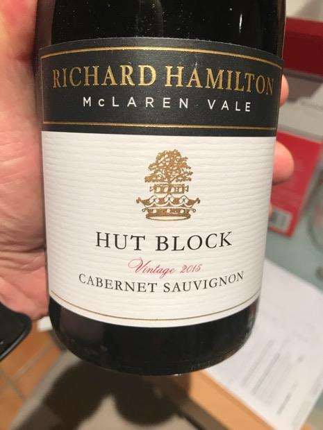 2015 Richard Hamilton Cabernet Sauvignon Hut Block, Australia, South ...
