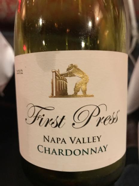 2014 First Press Chardonnay, USA, California, Napa Valley - CellarTracker