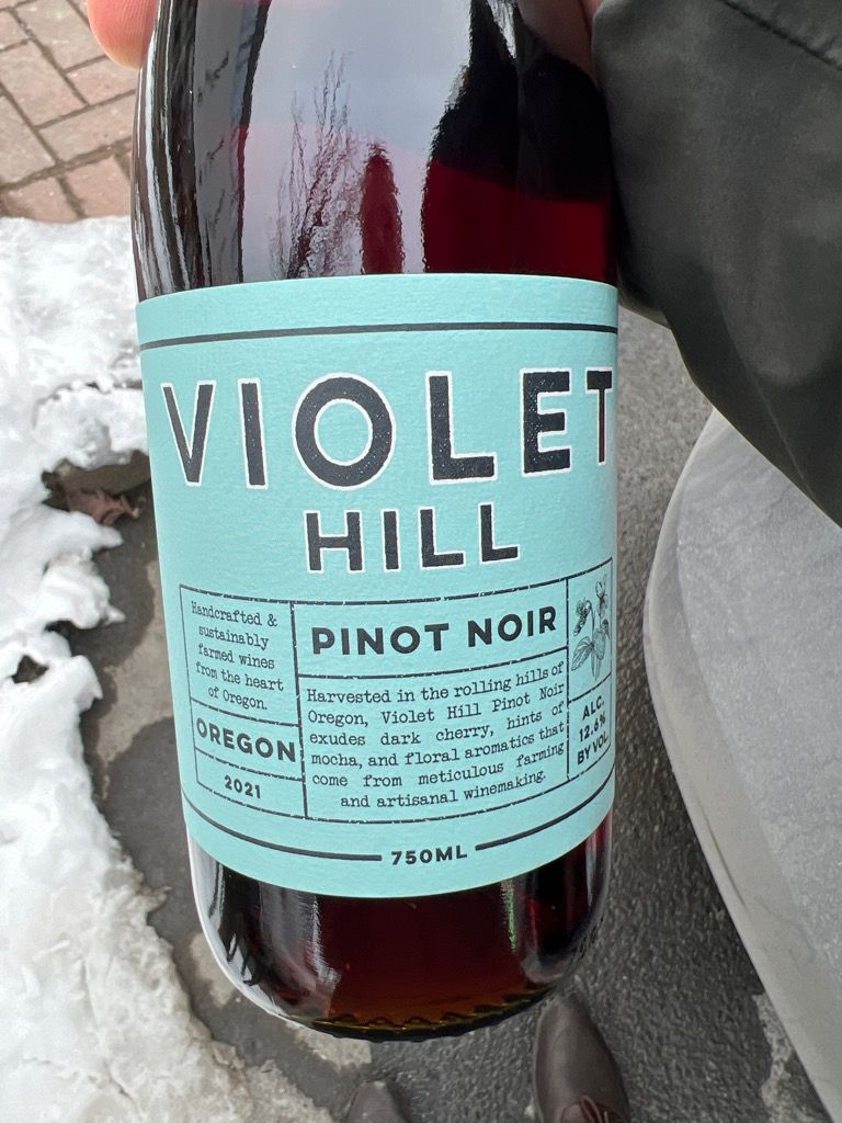 2021 Violet Hill Pinot Noir, USA, California, Central Coast, Santa Barbara County - CellarTracker