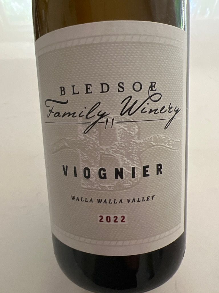 2021 Bledsoe Family Winery Viognier, USA, American - CellarTracker