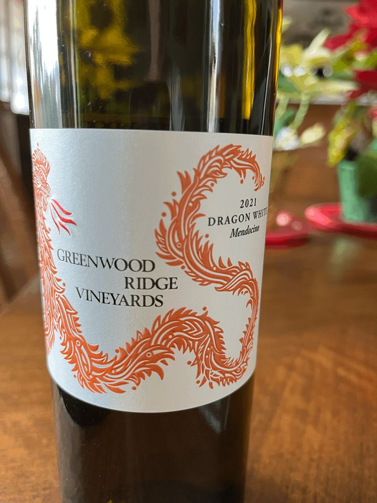 2021 Greenwood Ridge Vineyards Dragon White, USA, California, North ...
