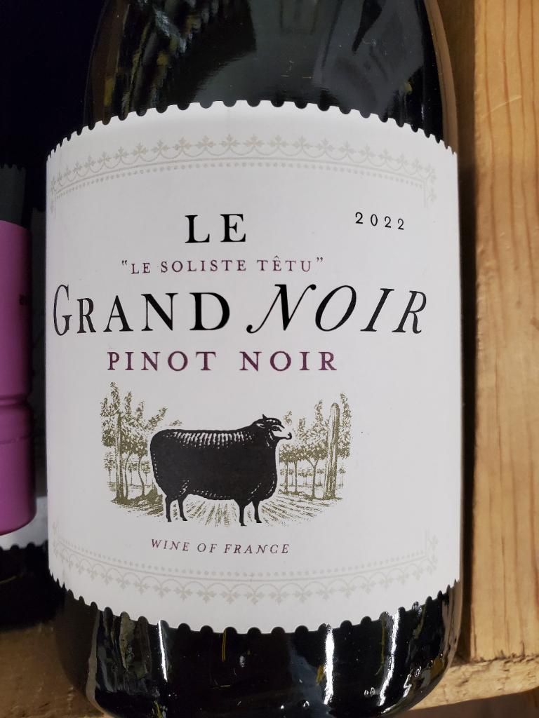 2022 Le Grand Noir Pinot Noir Le Soliste Têtu, France, Languedoc ...