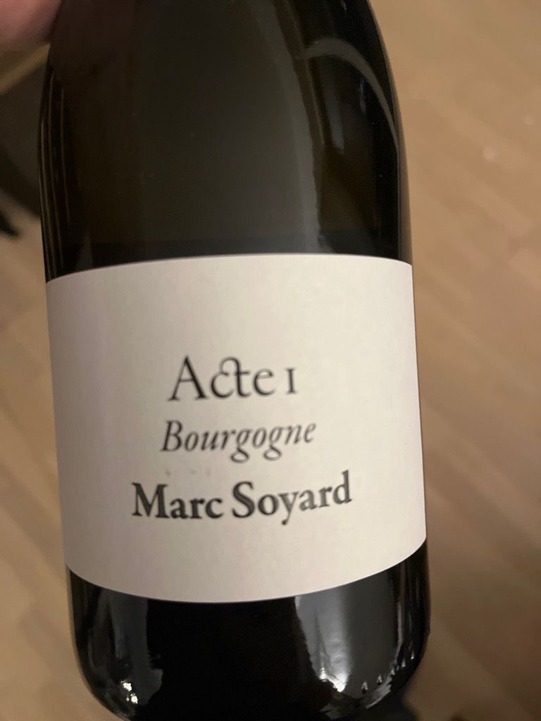 NV Domaine de la Cras (Marc Soyard) Bourgogne Blanc Acte I, France ...