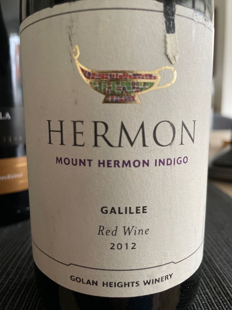 2012 Golan Heights Winery Mount Hermon Indigo, Israel, Galilee ...