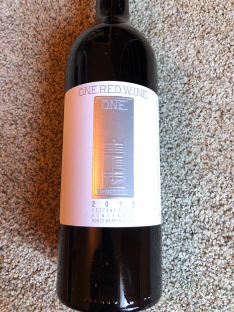 2011 One Wines Inc. One Big Red Wine Destiny Ridge Vineyard, USA ...