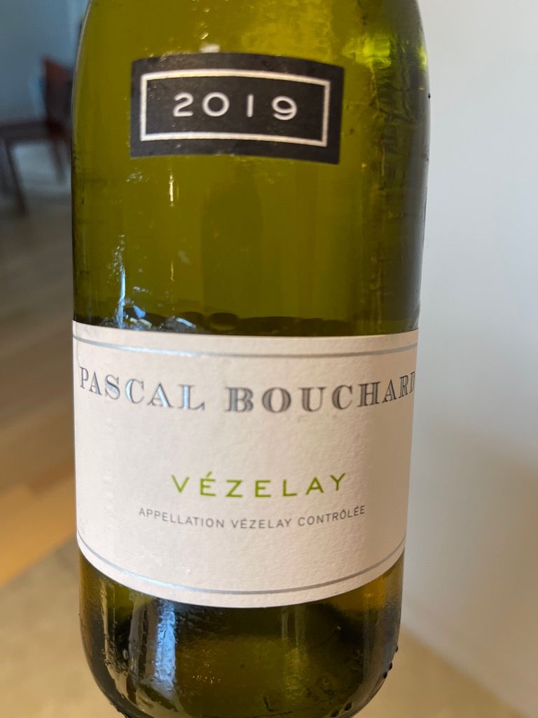 2019 Pascal Bouchard Chardonnay Bourgogne Vézelay, France, Burgundy ...