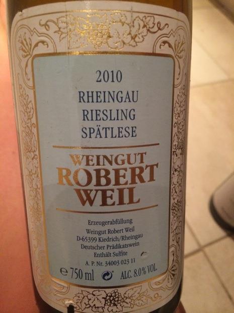 2012 Weingut Robert Weil Riesling Charta, Germany, Rheingau - CellarTracker