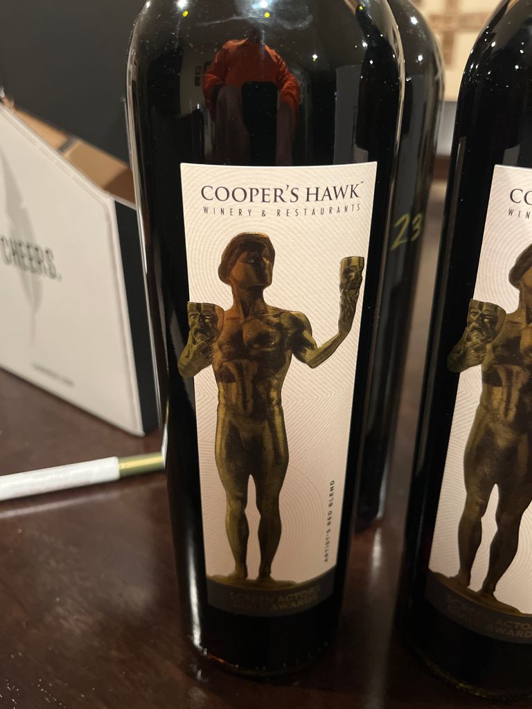 2023 Cooper's Hawk SAG Awards Artist's Red Blend, USA, American ...