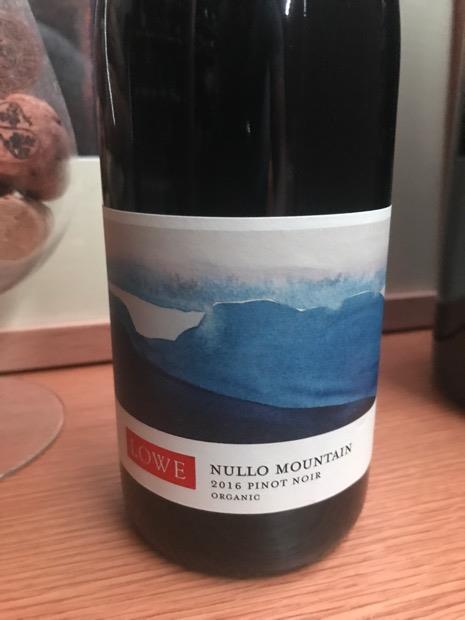 2017 Lowe Family Wines Pinot Noir Nullo Mountain, Australia, New South ...