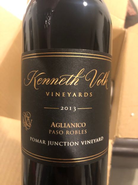 2013 Kenneth Volk Aglianico Pomar Junction Vineyard, USA, California ...