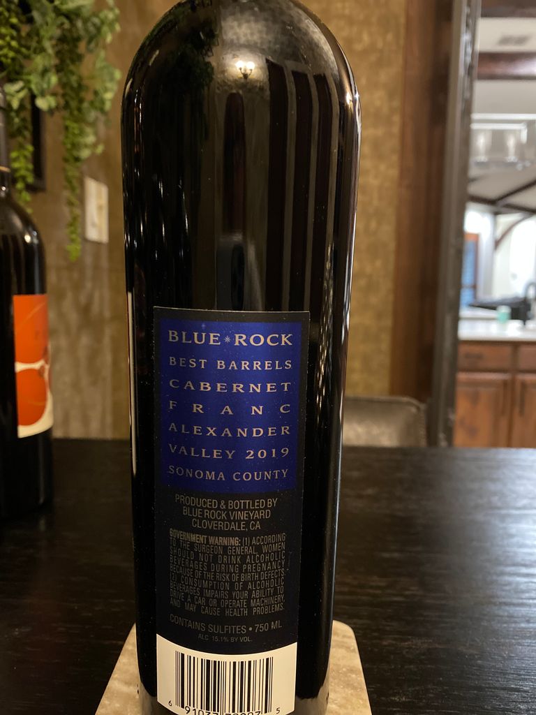 Community Tasting Notes - 2019 Blue Rock Cabernet Franc Best Barrels ...