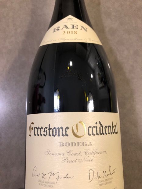 2018 Raen Winery Pinot Noir Freestone Occidental Bodega, USA ...