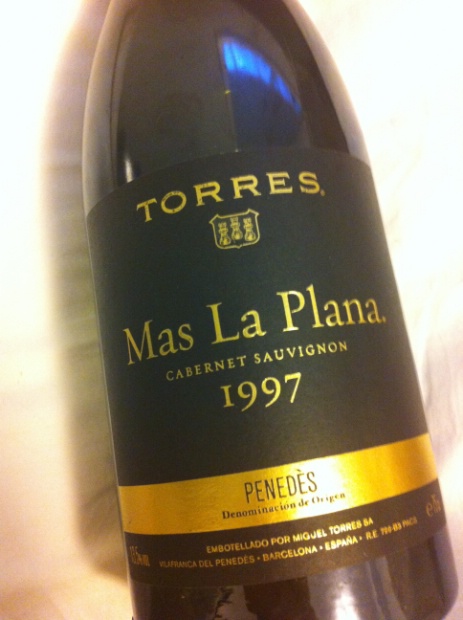 1997 Torres Cabernet Sauvignon (Black Label) Mas La Plana, Spain ...