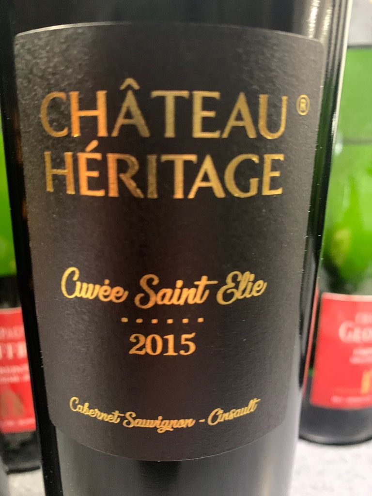 2016 Chateau Heritage Cuvée Saint Elie, Lebanon, Bekaa Valley ...