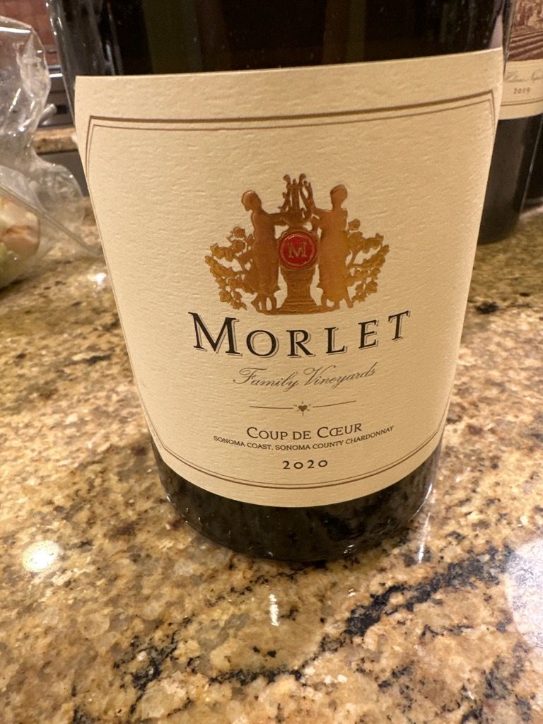 2021 Morlet Family Vineyards Chardonnay Coup de Coeur, USA, California ...