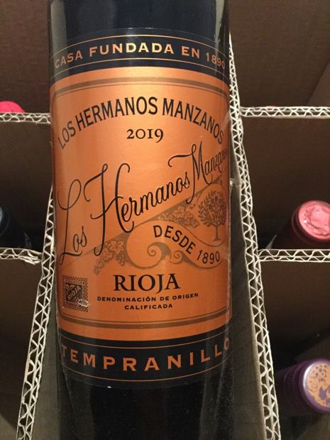 2019 Los Hermanos Manzanos Rioja, Spain, La Rioja, Rioja - CellarTracker