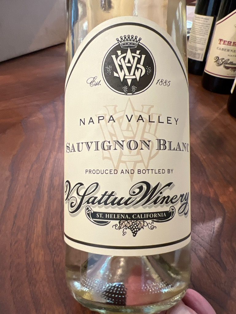 2021 V. Sattui Winery Sauvignon Blanc Napa Valley, USA, California ...