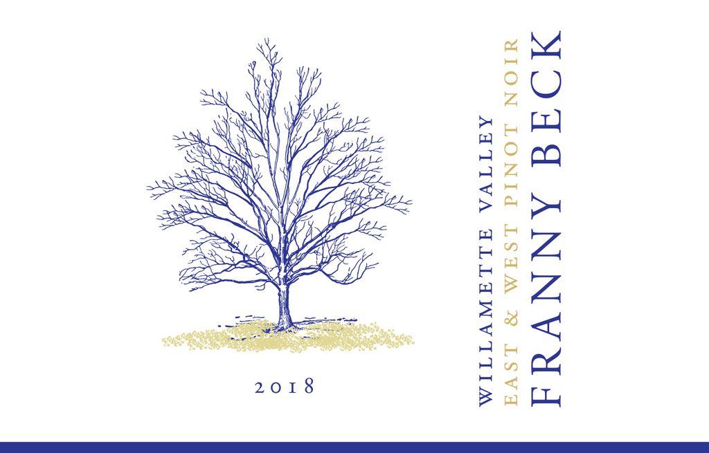 2018 Franny Beck Pinot Noir East & West, USA, Oregon, Willamette Valley ...