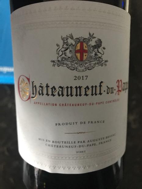 2018 Auguste Bessac Châteauneuf-du-Pape, France, Rhône, Southern Rhône ...
