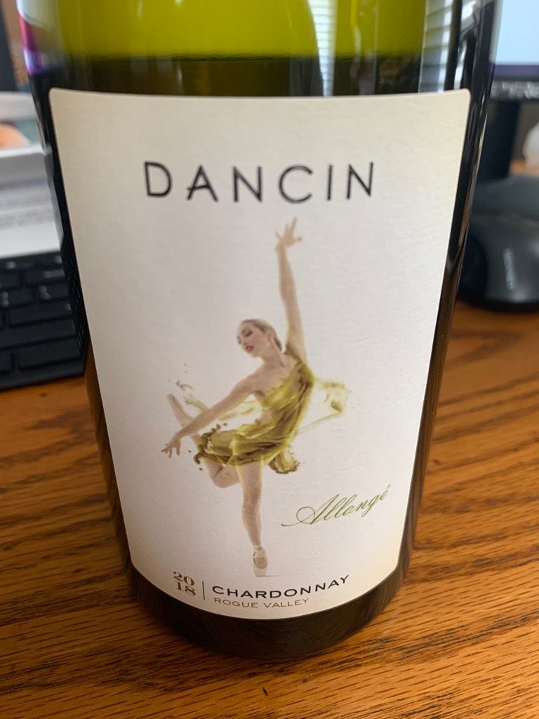 2020 Dancin Vineyards Chardonnay Allonge, USA, Oregon, Southern Oregon ...