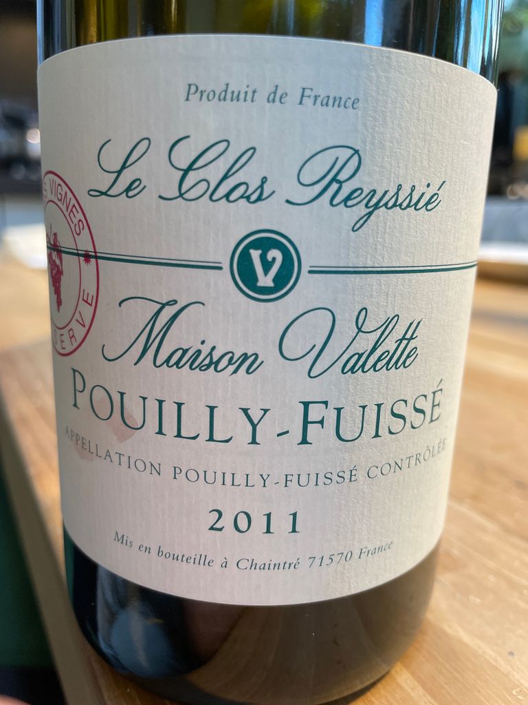 2016 Maison Valette Pouilly-Fuissé Le Clos Reyssier Vieilles Vignes ...