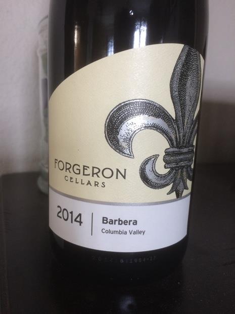 2014 Forgeron Cellars Barbera, USA, Washington, Columbia Valley ...