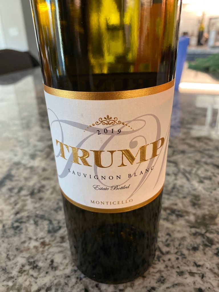 2021 Trump Winery Sauvignon Blanc, USA, Virginia, Central Virginia ...