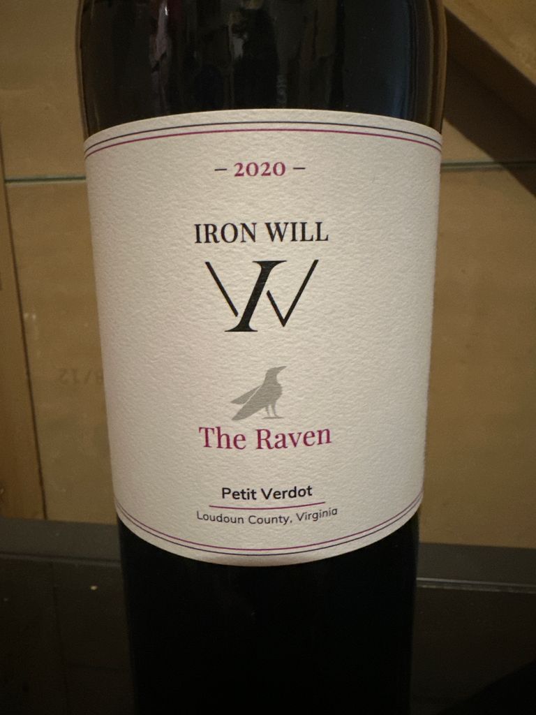 2020 W2 Wines Petit Verdot Iron Will The Raven, USA, Virginia, Northern ...