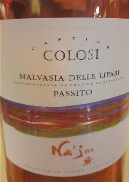 2020 Cantine Colosi Malvasia delle Lipari Na'jm Passito di Salina ...