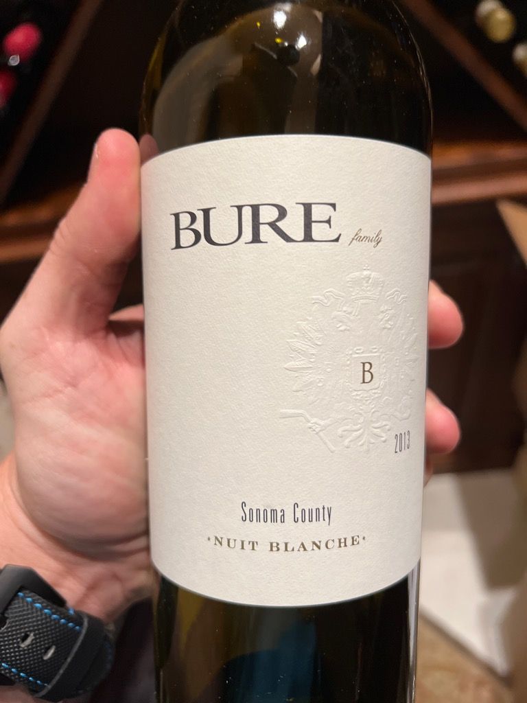 2013 Bure Family Nuit Blanche, USA, California, Sonoma County, Bennett ...