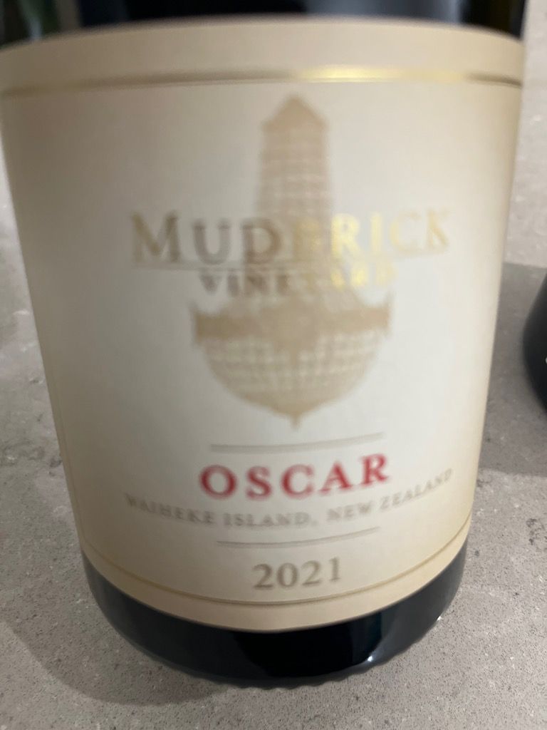 2022 Mudbrick Syrah Oscar, New Zealand, North Island, Auckland, Waiheke ...