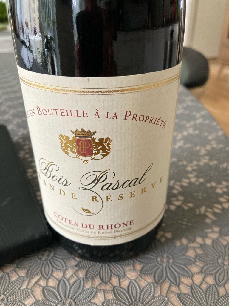 2021 Bois Pascal Côtes du Rhône Grande Réserve, France, Rhône, Southern ...
