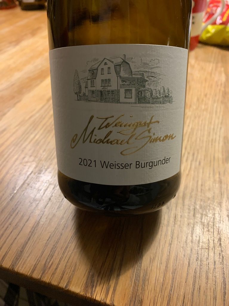 2021 Weingut Michael Simon Weißer Burgunder trocken, Germany, Mosel ...