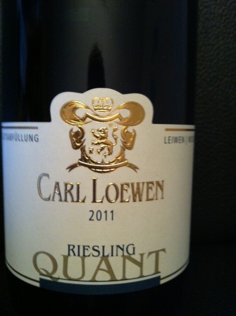 2010 Carl Loewen Riesling "Quant", Germany, Mosel Saar Ruwer ...