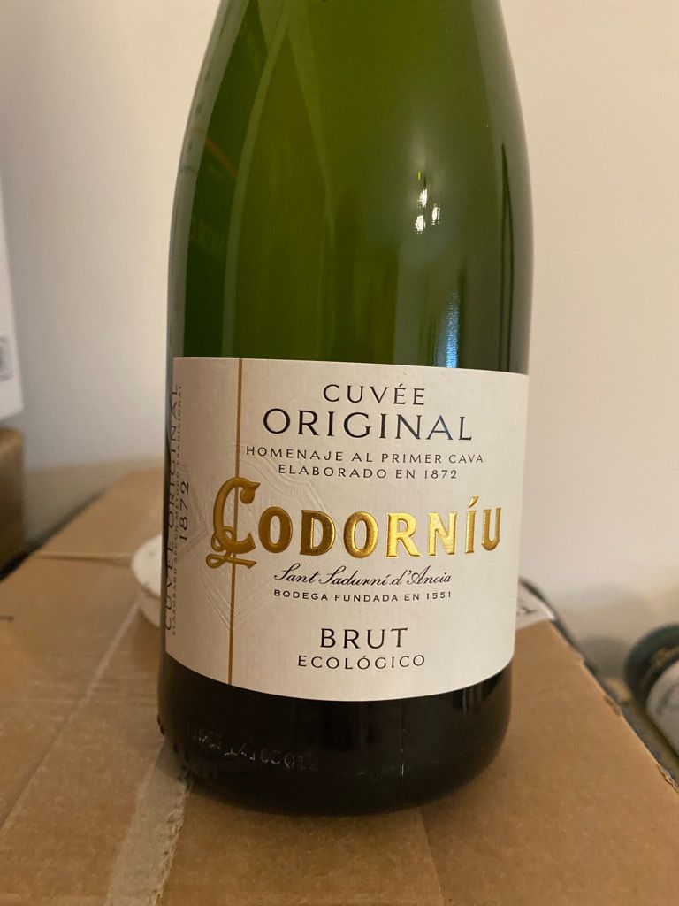 NV Codorníu Cava 1872 Organic Brut, Spain, Cava - CellarTracker