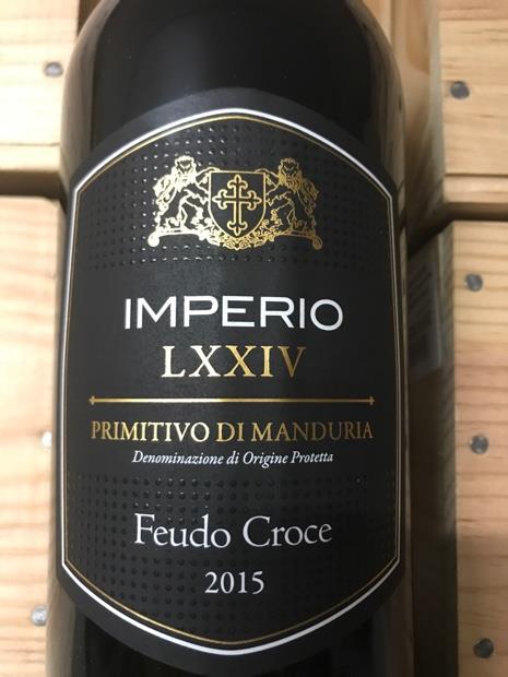 2015 Feudo Croce Primitivo di Manduria Imperio LXXIV, Italy, Puglia ...