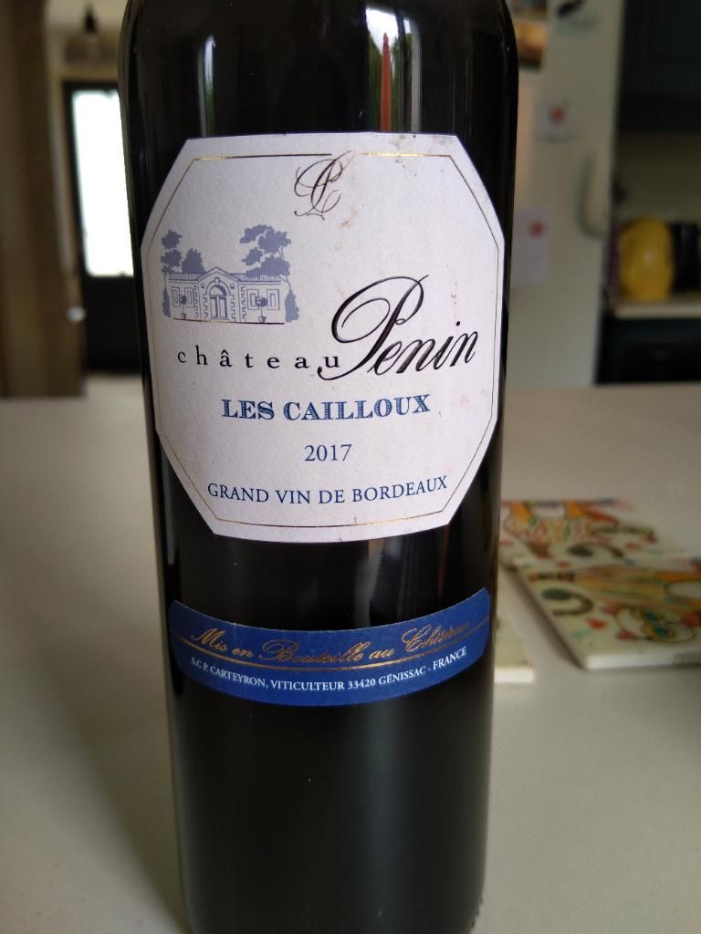 2019 Château Penin Les Cailloux, France, Bordeaux, Bordeaux Supérieur ...