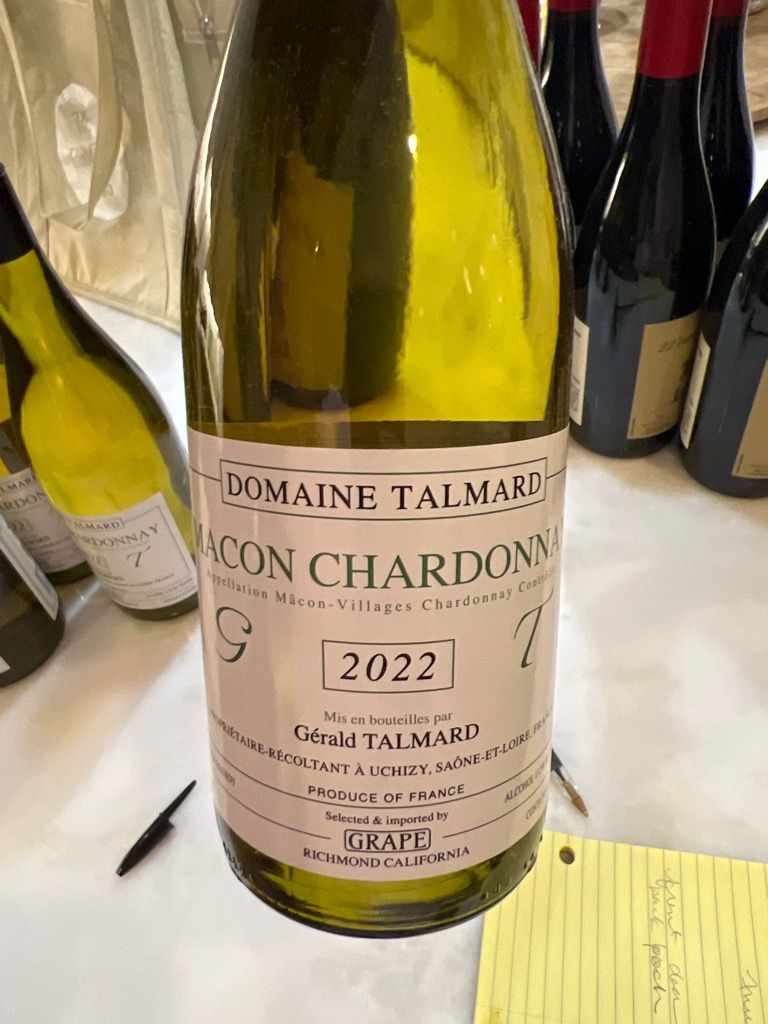 2022 Gérald Talmard Mâcon-Chardonnay, France, Burgundy, Mâconnais ...