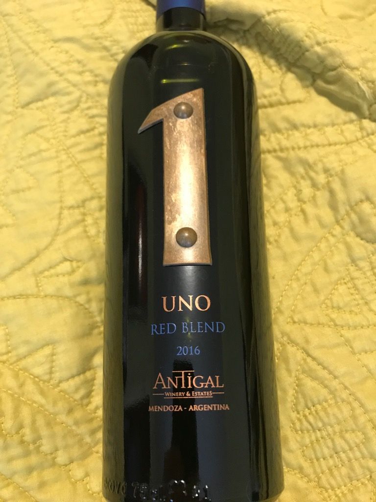 2018 Antigal Uno Red Blend, Argentina, Mendoza - CellarTracker