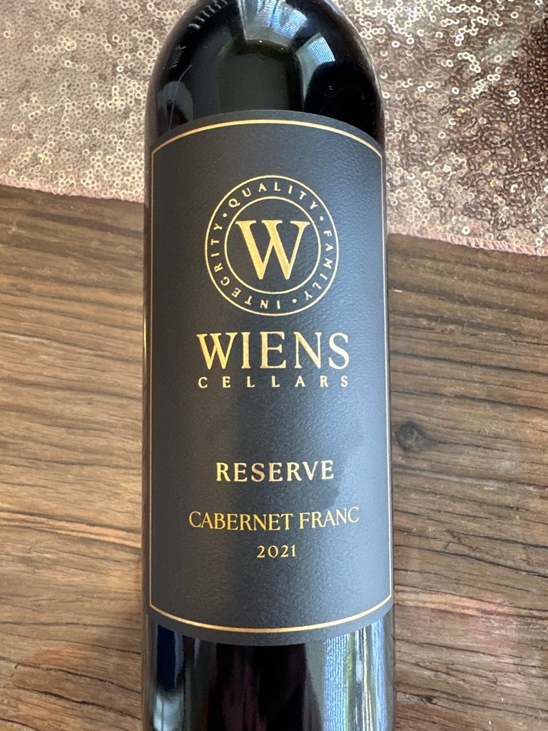2021 Wiens Family Cellars Cabernet Franc Reserve, USA, California ...