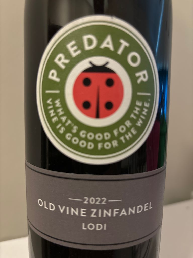 2022 Predator Old Vine Zinfandel, USA, California, Central Valley, Lodi ...