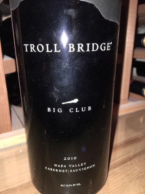 2010 Troll Bridge Cabernet Sauvignon Big Club Coombsville Vineyard, USA ...