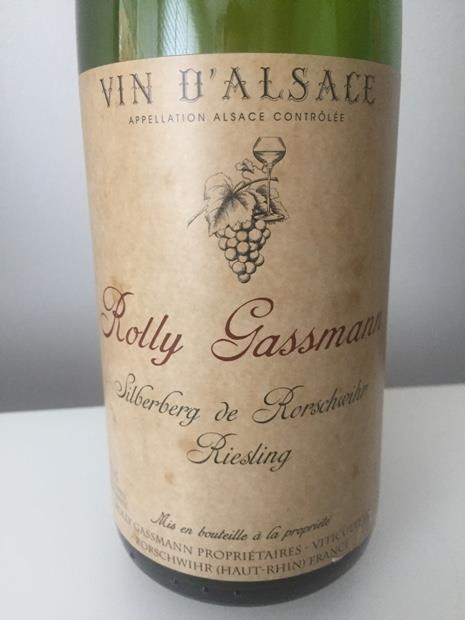 2010 Rolly Gassmann Riesling Silberberg de Rorschwihr, France, Alsace ...