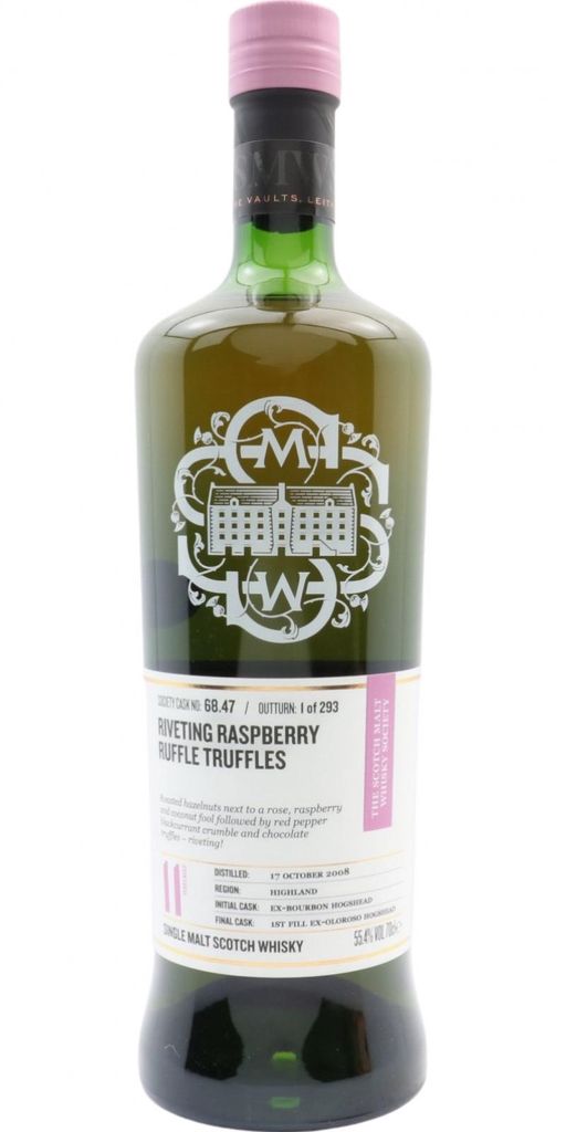2008 Blair Athol 11 Year Old SMWS 68.47 'Riveting raspberry ruffle ...