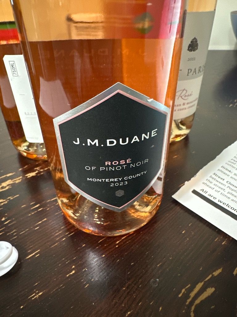 2023 J. M. Duane Rosé of Pinot Noir, USA, California, Central Coast ...